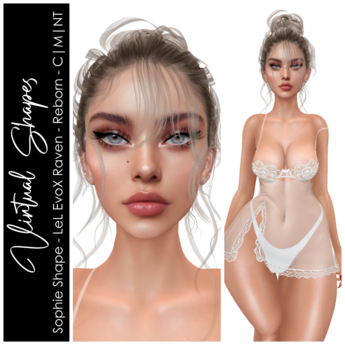 Second Life Marketplace - VIRTUAL SHAPES - Sophie Shape - Raven 3.1